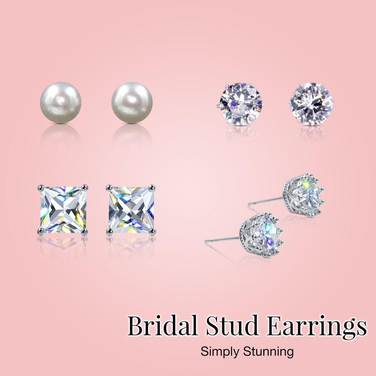 Bridal Stud Earrings