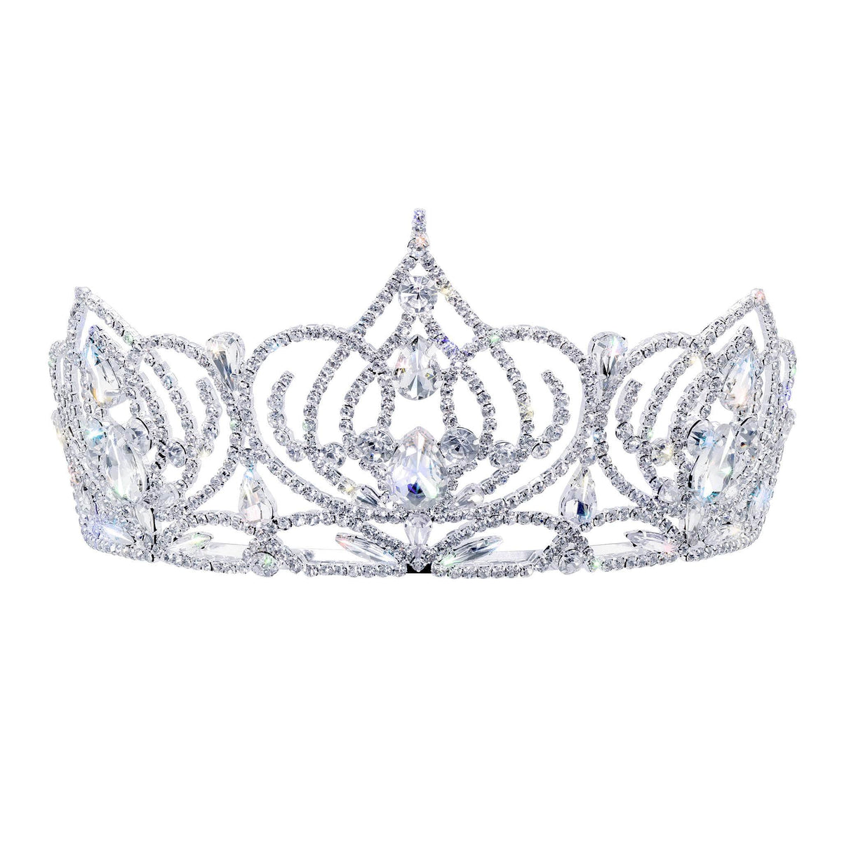 #17638 - Radiant Beauty Tiara with Combs - 3.25" Tall