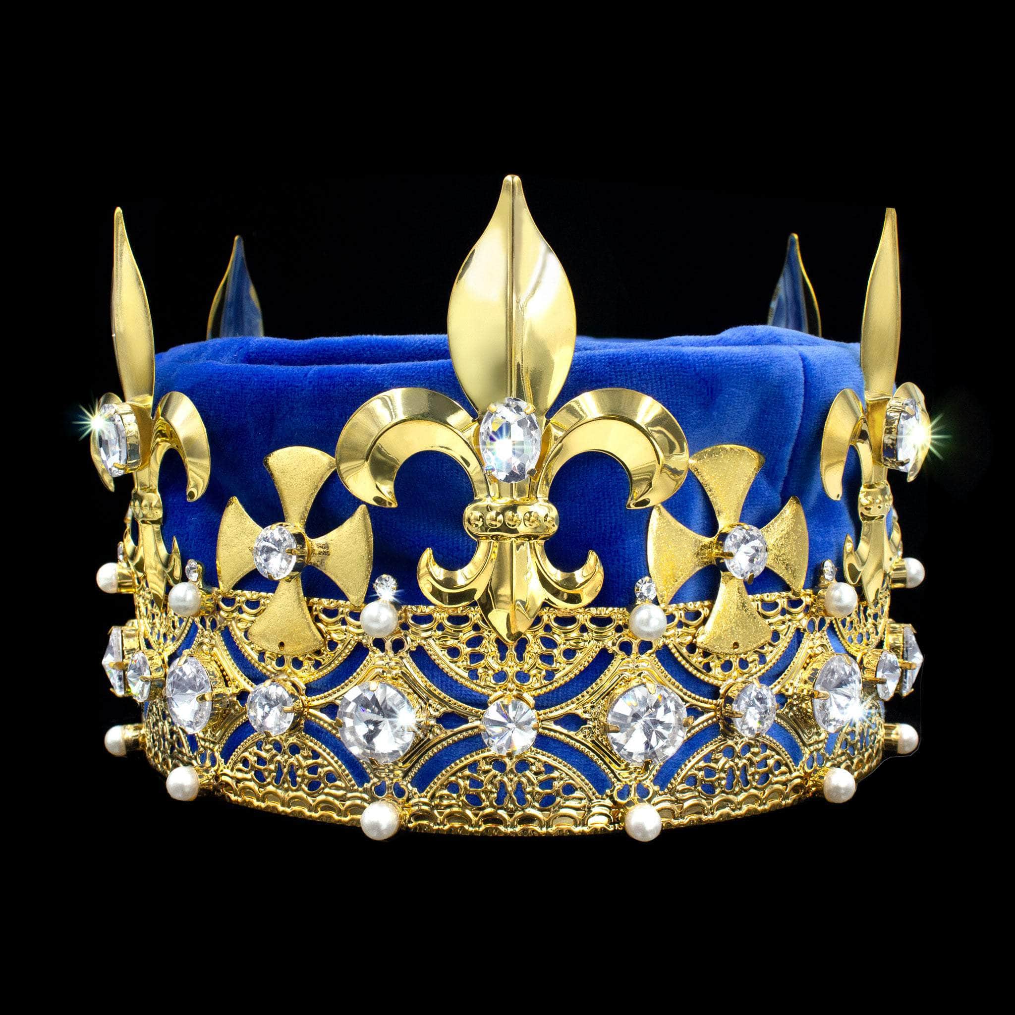 King's Crown #17404XG-BLUE Crystal Gold