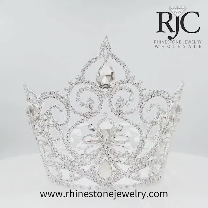#17438 - Fairy Tale Princess Tiara Bucket Crown - 7" Tall x 6.5" Diame