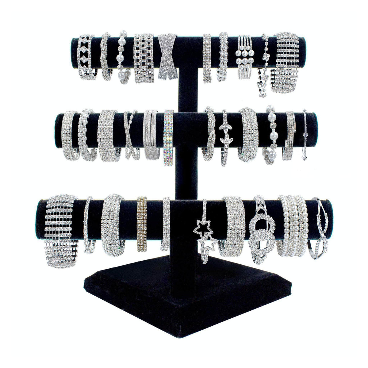 #17635 - 72 Piece Rhinestone Bracelet Retail Display Starter Kit - Hig