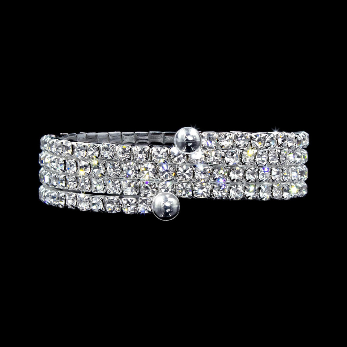 #17294 - 4 Row Wraparound Coil Bracelet