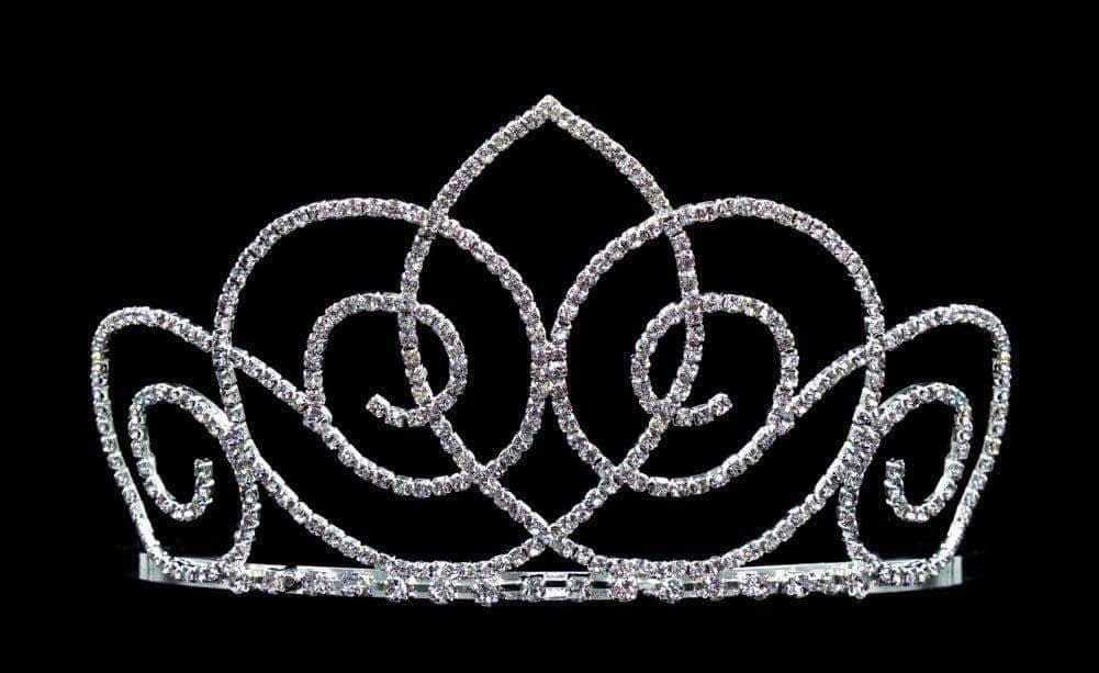 #16575 - Swirl Twirl Tiara with Combs - 3.5"