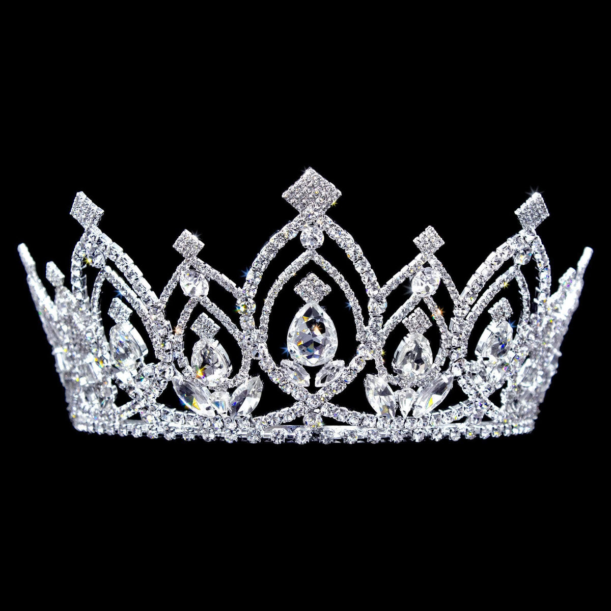#17208 - Extreme Sparkle Tiara with Combs - 3"